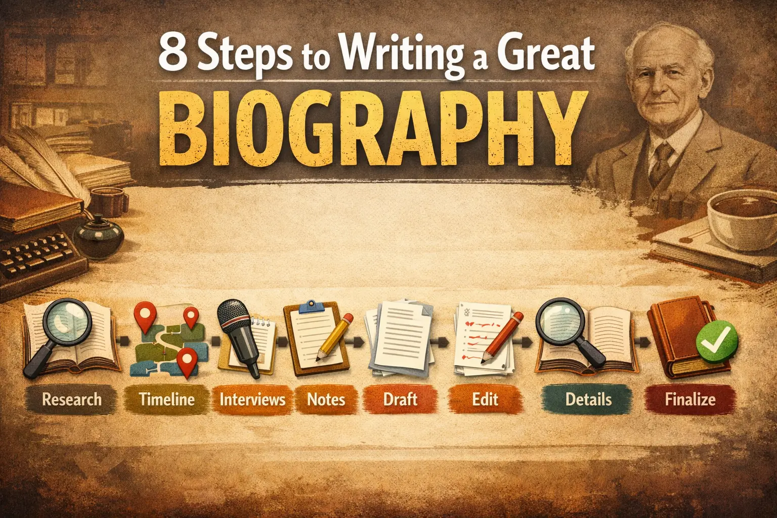 8 Steps to Writing a Great Biography